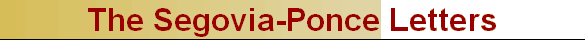 The Segovia-Ponce Letters